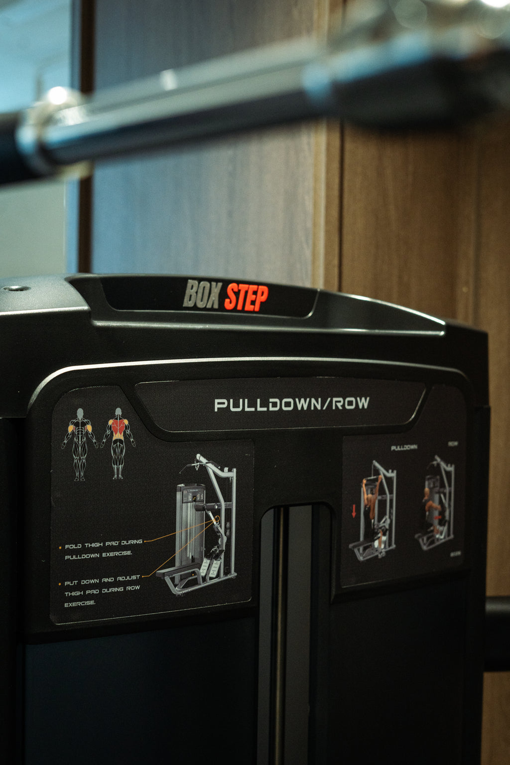 Optimus Series Lat Pulldown / Mid Row – Box Step Fitness