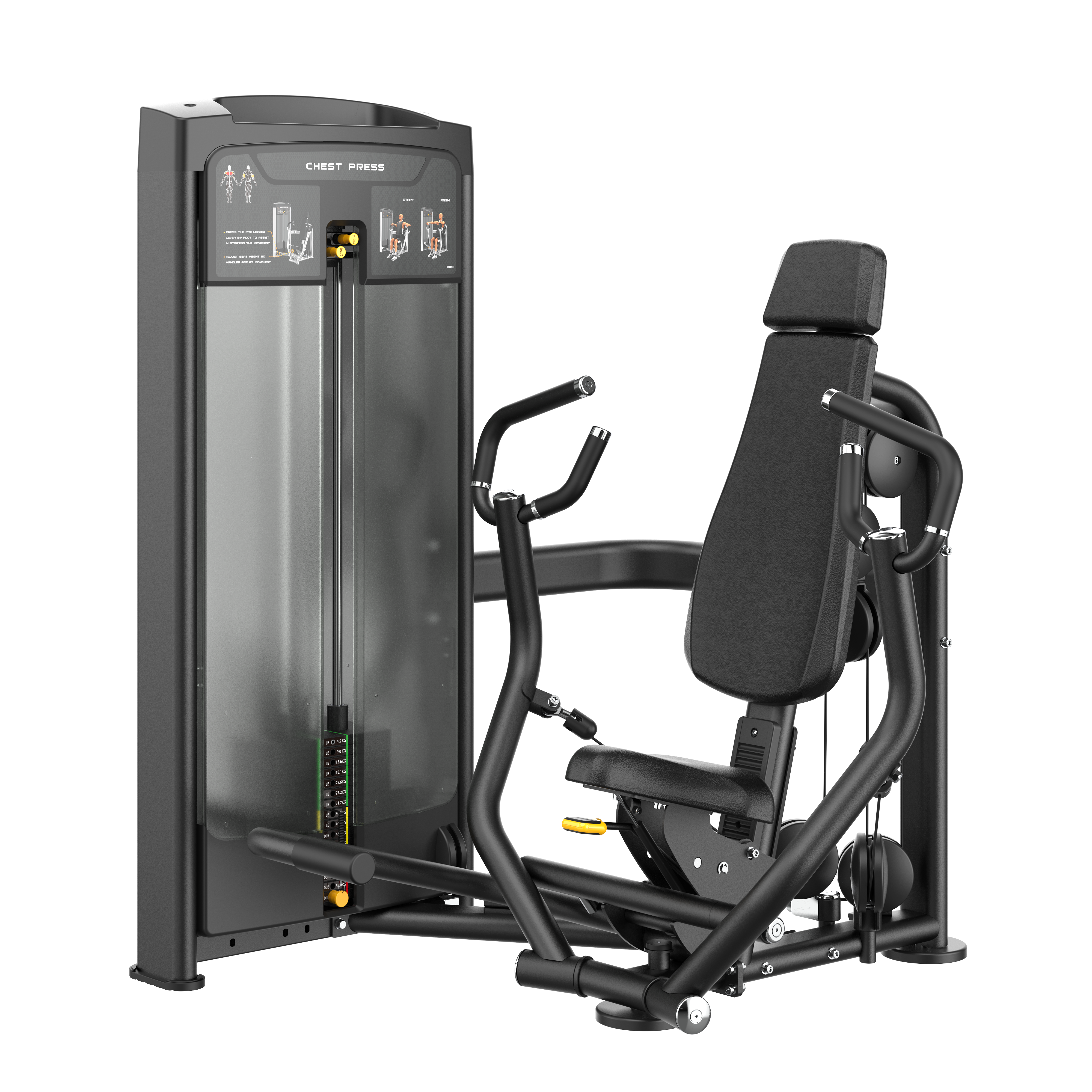 Box Step© Optimus Series Chest Press – Box Step Fitness