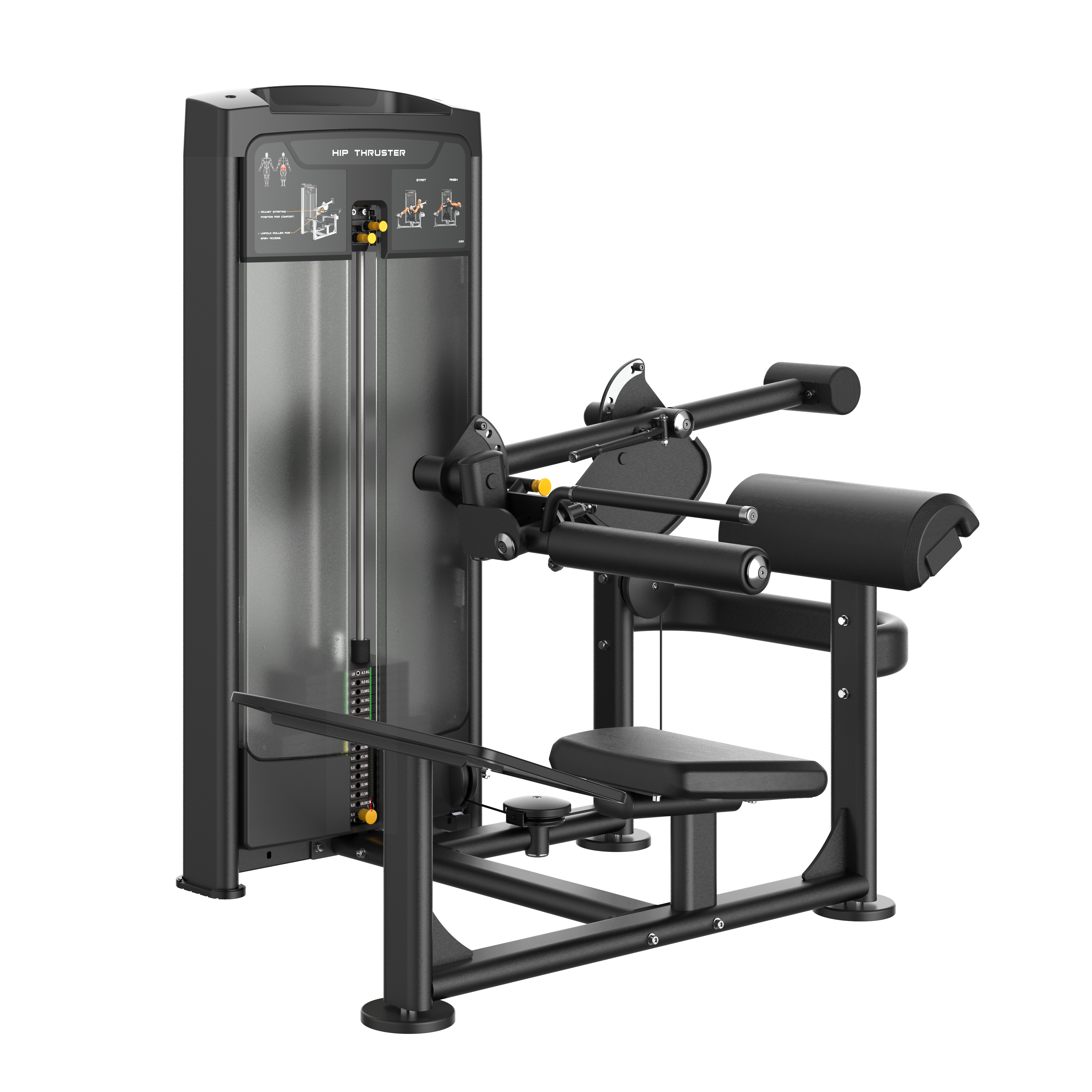 Optimus Series Hip Thrust / Glute Drive – Box Step Fitness
